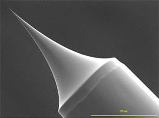 Cold field emitter tip